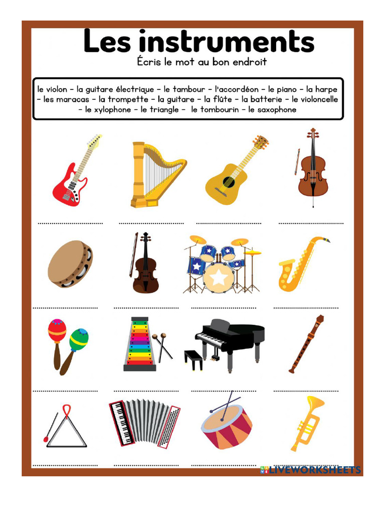 Les instruments de musique | PDF