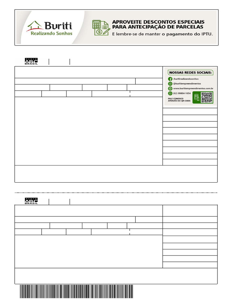 Boleto Quadra 025 Lote 006 Jardim Europa - Barreiras | PDF