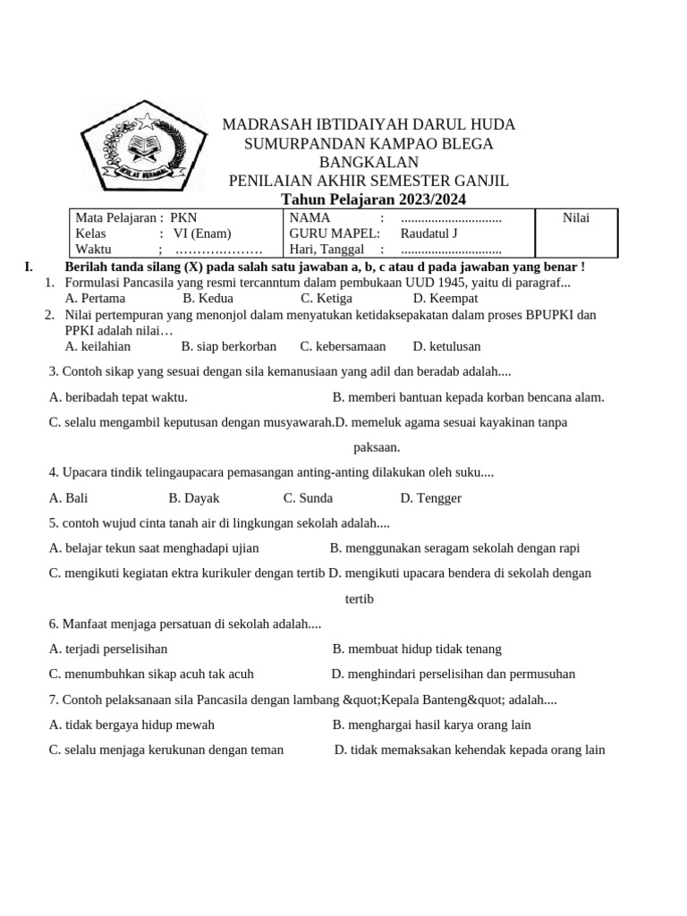 Bu Jannah PKN 6 | PDF