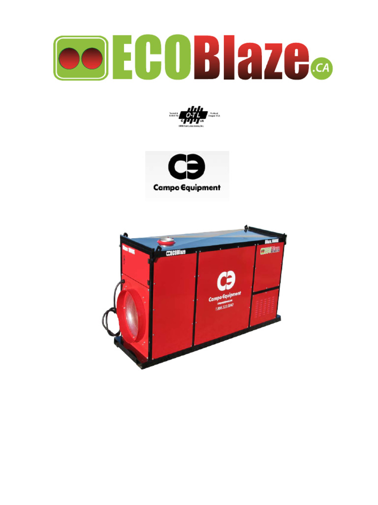 Campo Ecoblaze 1000 DG | PDF