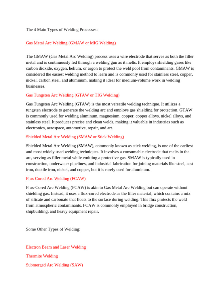 Welding Processes | PDF