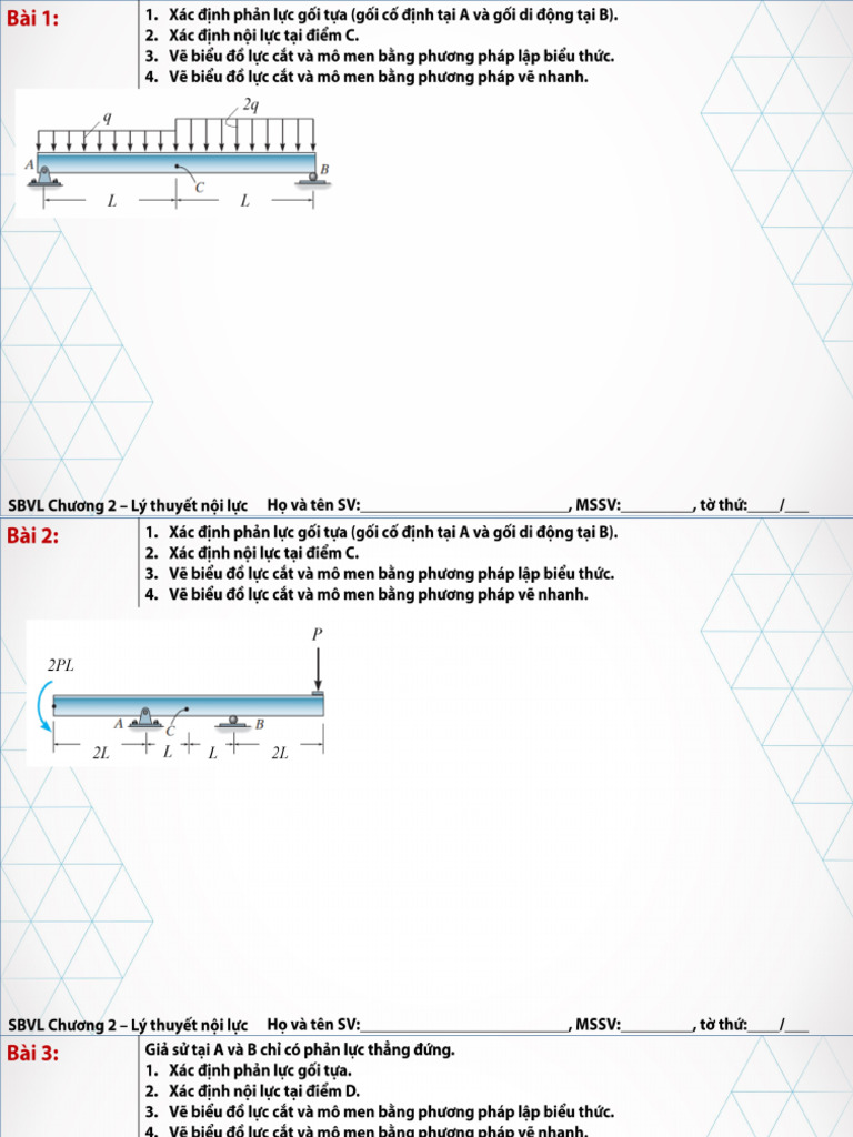 ĐỀ SBVL BÀI 1 | PDF
