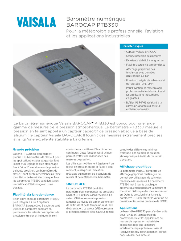 PTB330 Datasheet B210708FR J | PDF