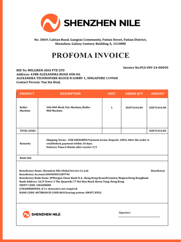 Profoma Invoice | PDF