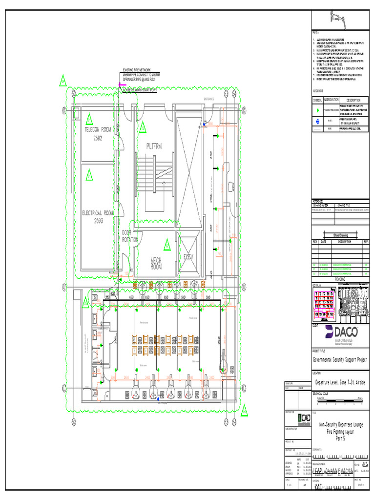 Fire Fighting Layout Plan | PDF | Fire Sprinkler System | Fires