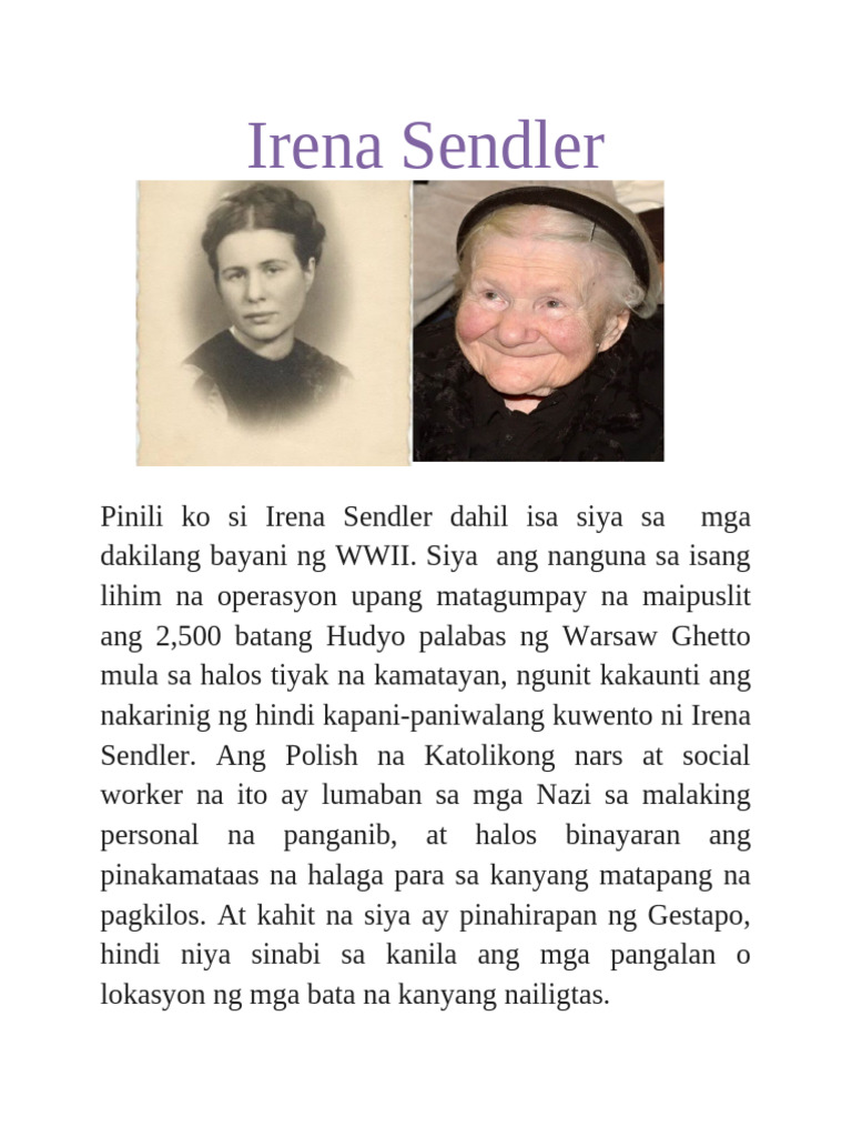 Irena Sendler | PDF