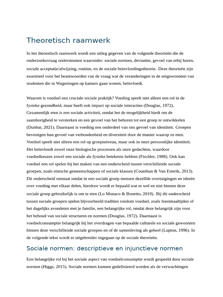 Theoretisch Raamwerk Nieuw | PDF