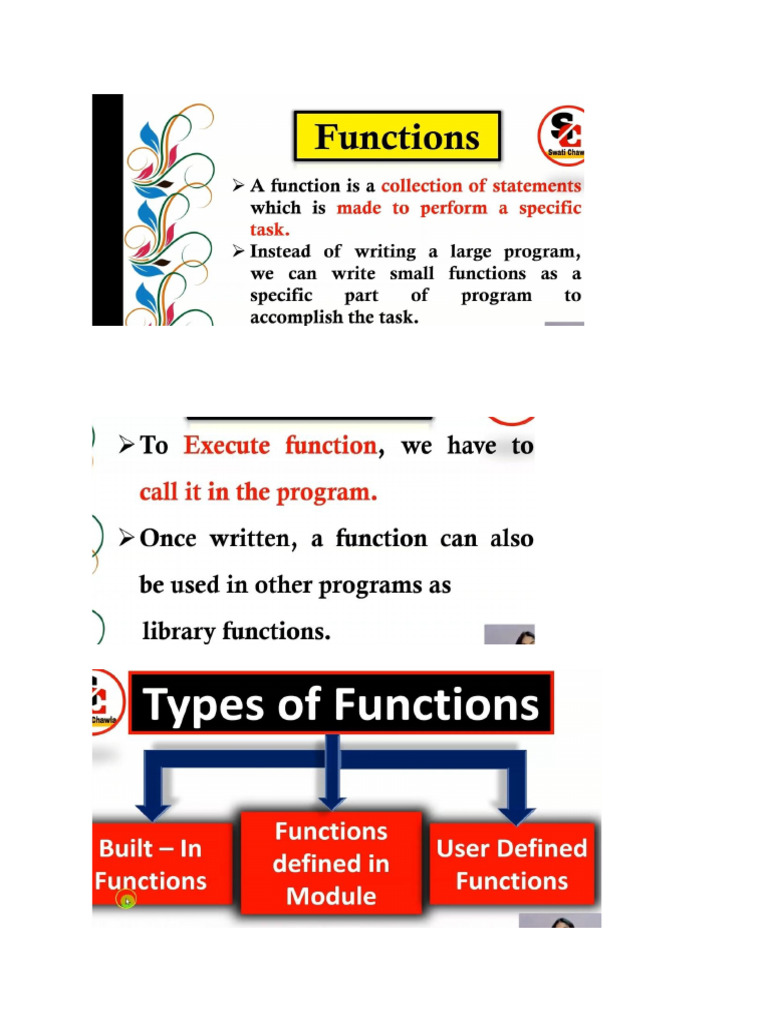 Working With Function | PDF