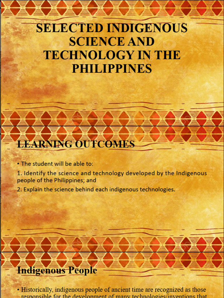 Selected Indigenous Science and Technology in The Philippines | PDF