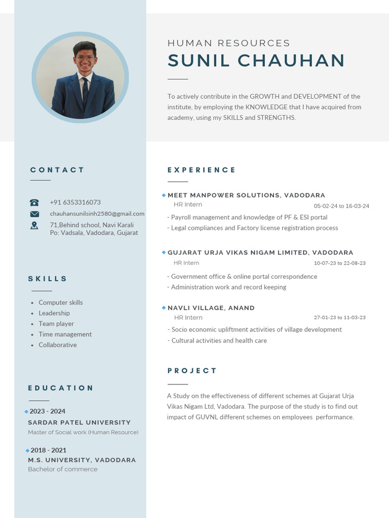 Sunil Resume | PDF