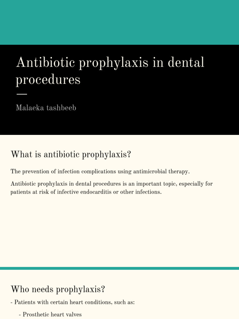 Antibiotic Prophylaxis | PDF
