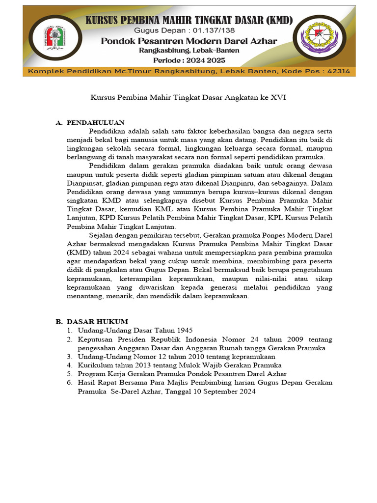 Proposal KMD 2024 Visioner | PDF