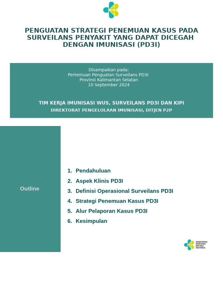 Penguatan Strategi Penemuan Kasus Pd3i-Kalsel | PDF