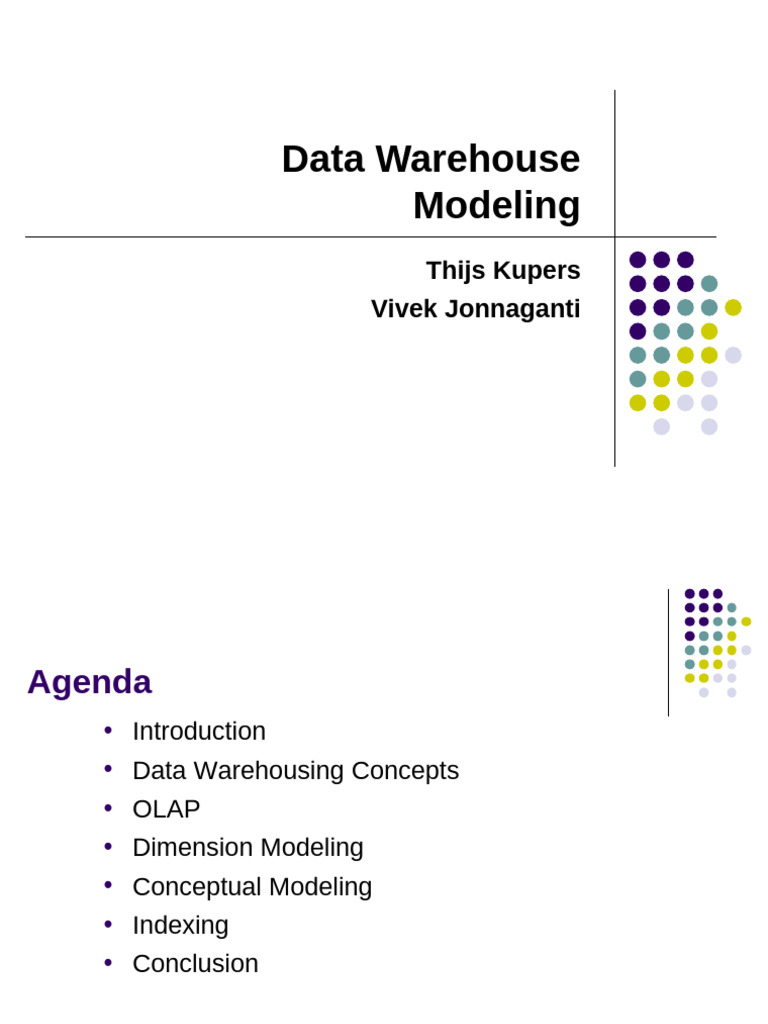Data Warehouse Modeling 1230637093713768 2 | PDF