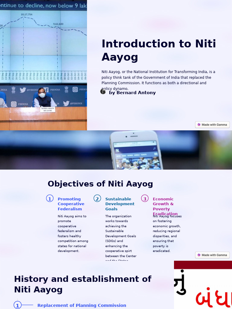 Introduction To Niti Aayog | PDF