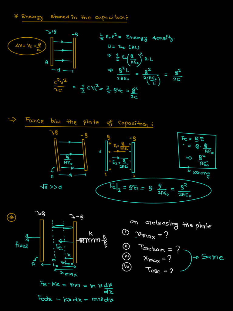 Capacitor - L-02 (Class Notes) | PDF