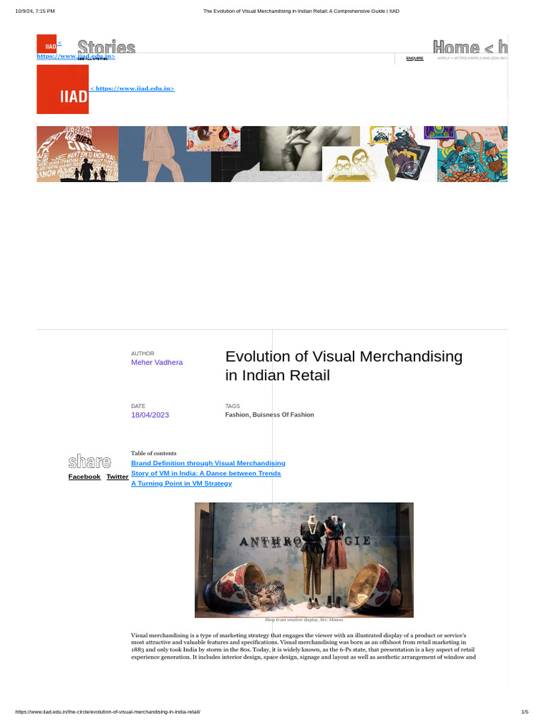 The Evolution of Visual Merchandising in Indian Retail - A ...