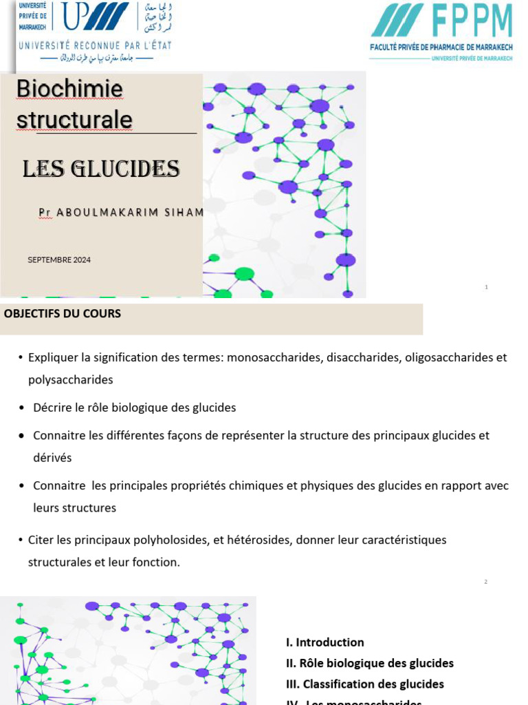 C-Les Glucides - PR Aboulmakarim Siham | PDF