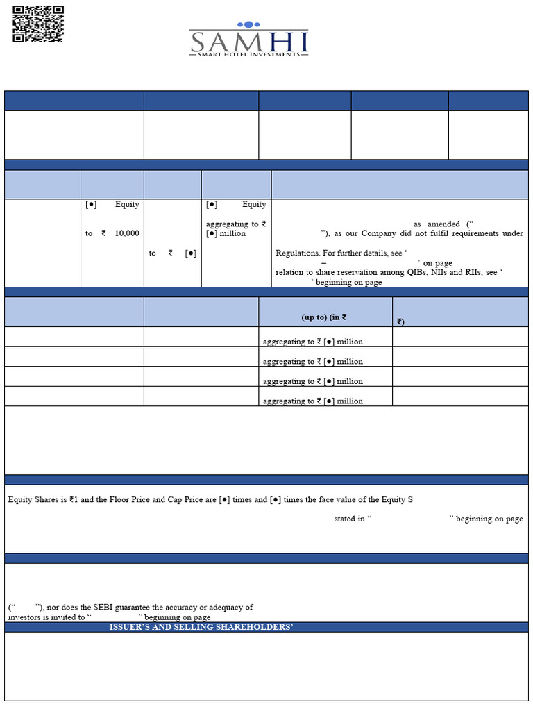 SAMHI Hotels Limited - DRHP (Filing Version) - 20230405112454 | PDF ...
