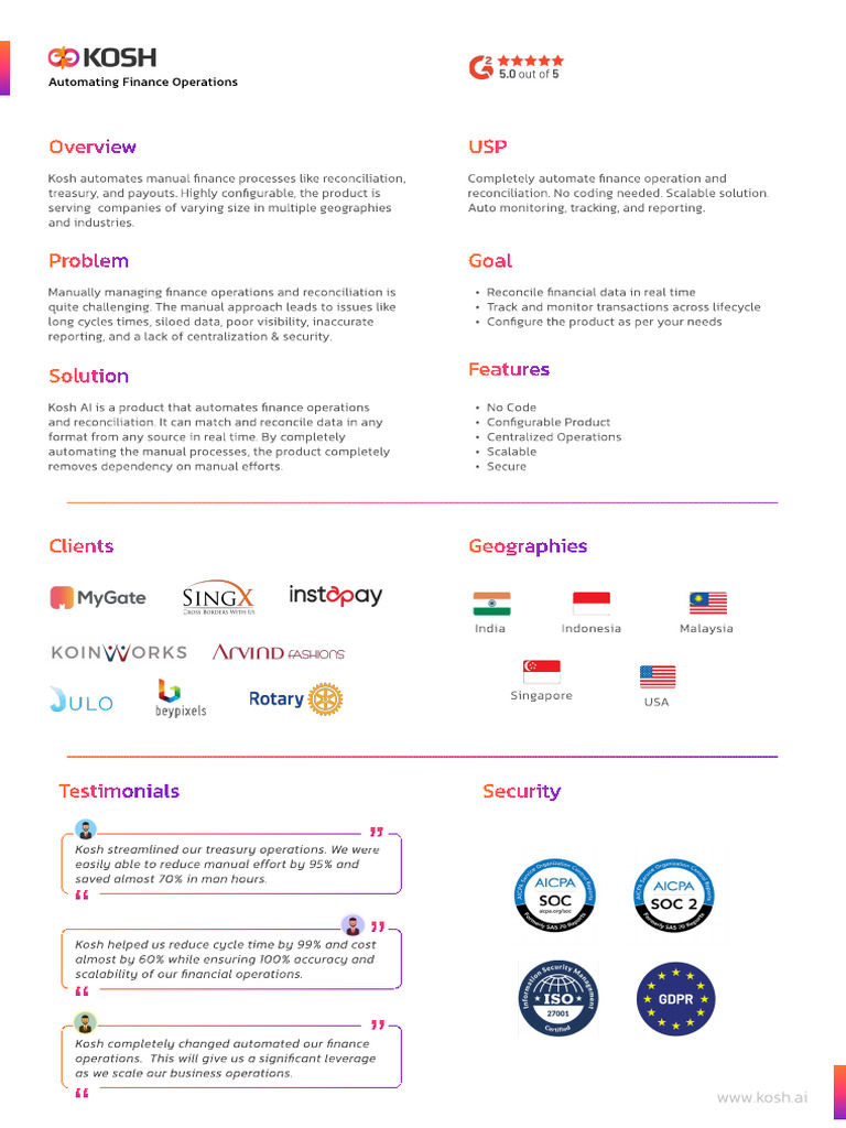 Kosh Brochure | PDF | Business