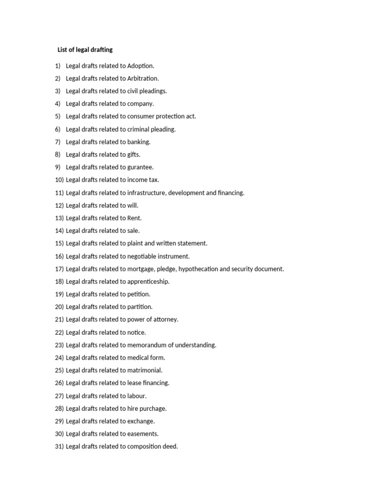 legal drafting | PDF
