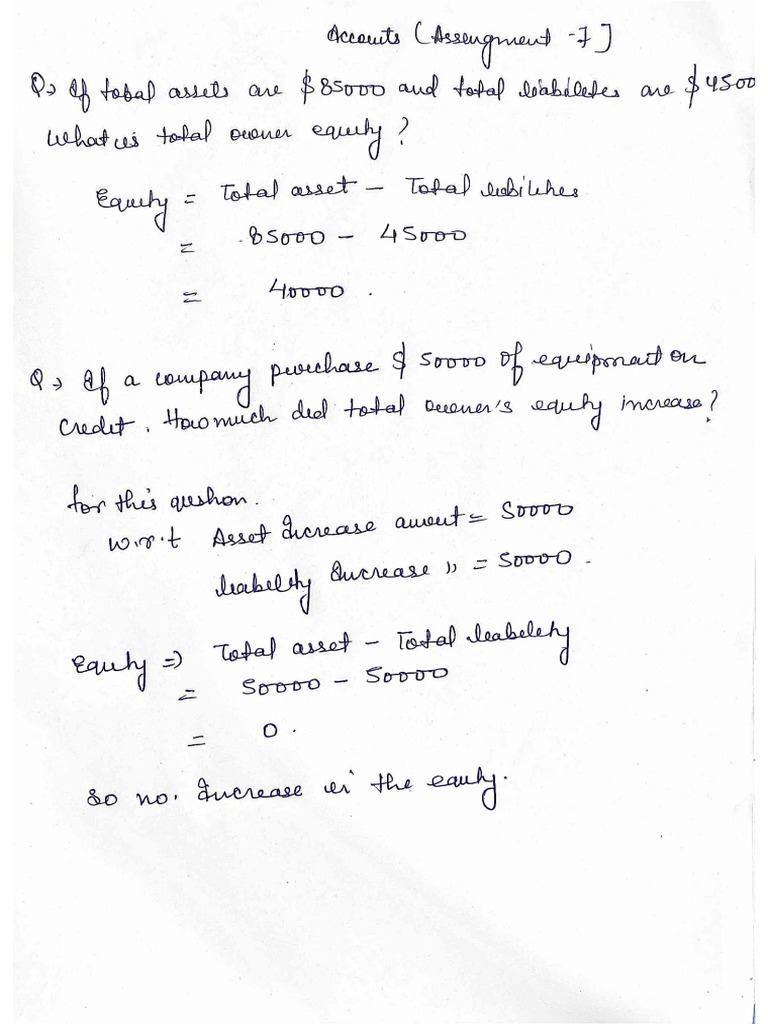 Account Assignment 1 | PDF
