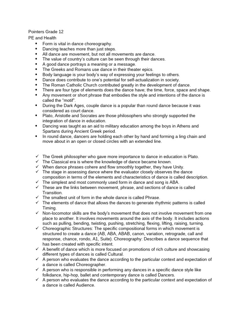 Pointers Grade 12 | PDF