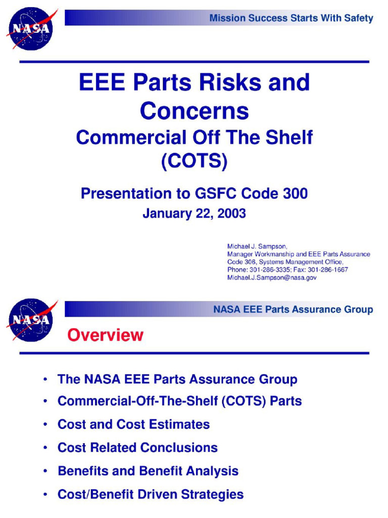 EEE Parts COTS Risks and Concerns | PDF