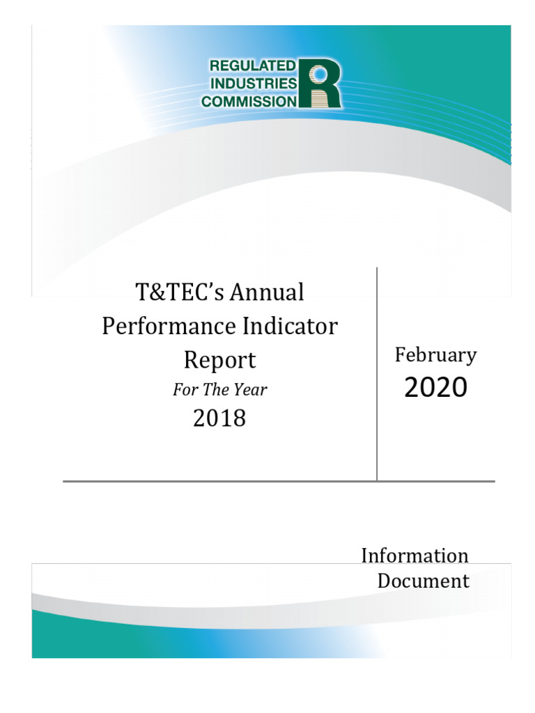 2018 TTEC Annual Performance Indicator Report - FINAL | PDF
