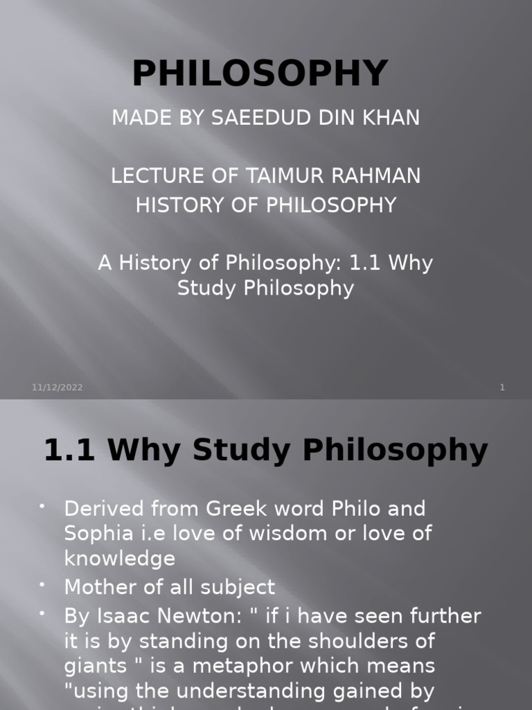 1.1 Philosophy | PDF