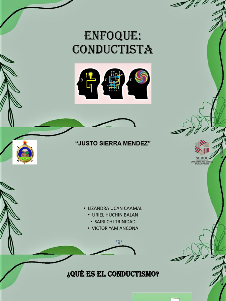 Enfoque Conductista | PDF