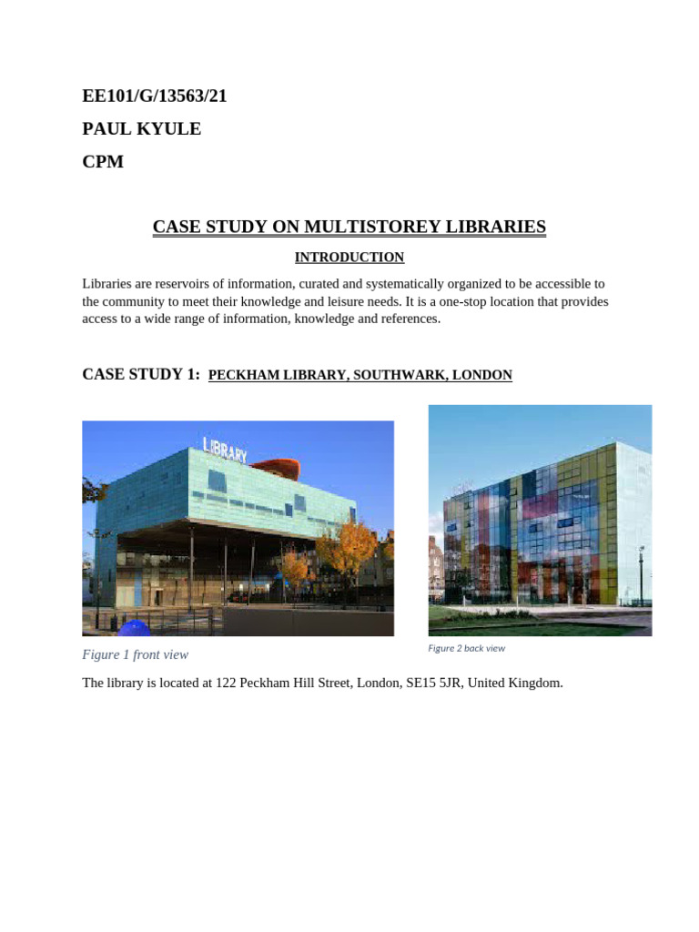 Library Case Study | PDF
