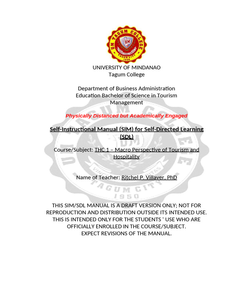 THC 1 SIM - Final | PDF