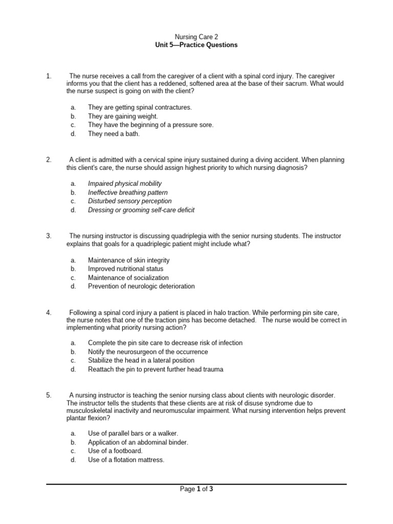 Unit 5 - Practice Questions2 | PDF