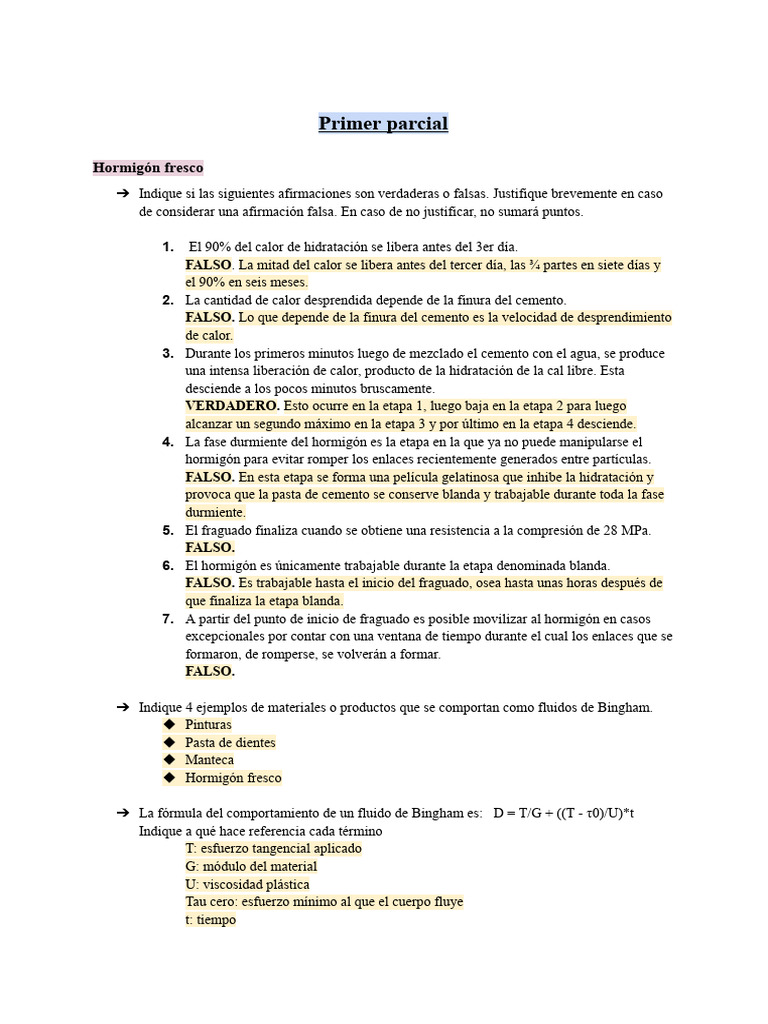 Preguntas Primer Parcial | PDF