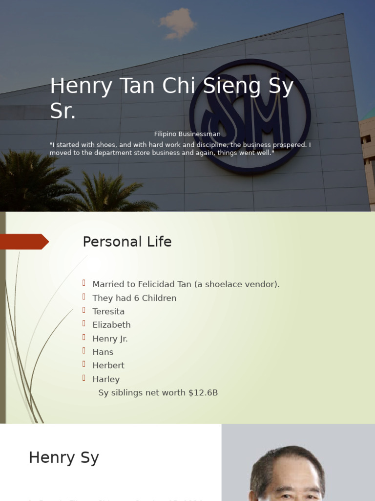 Henry Sy Report | PDF