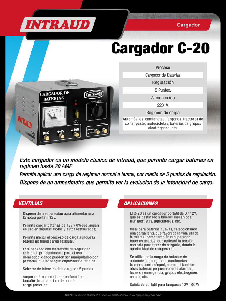 Cargador C20 | PDF