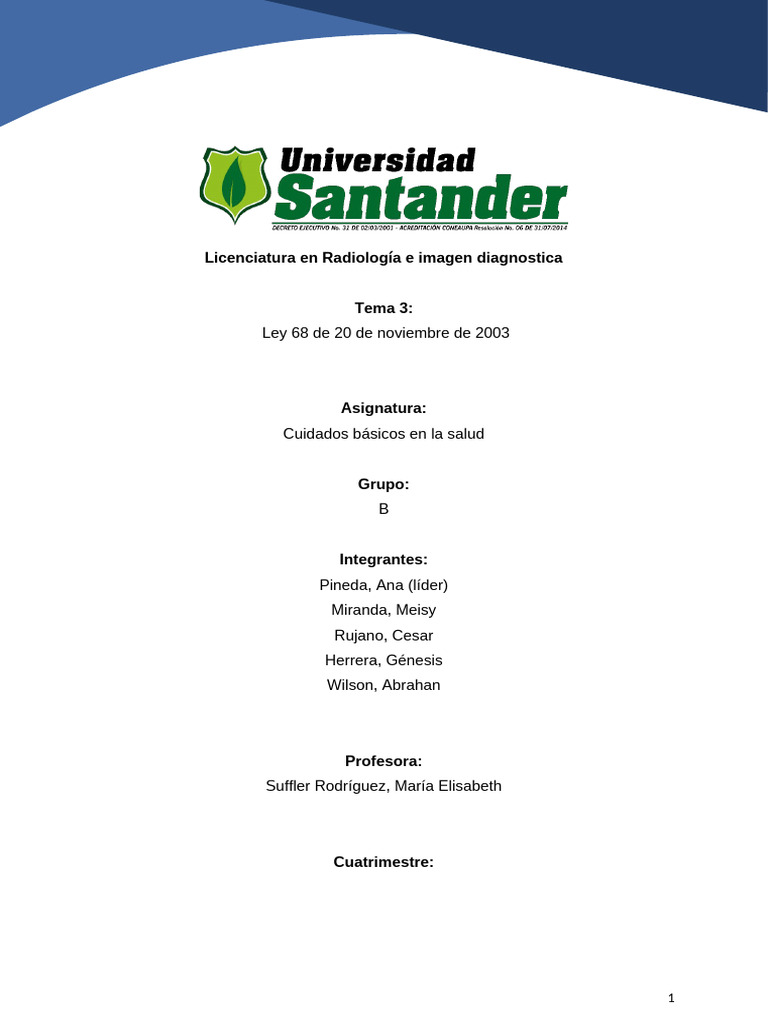 TE Ley 68, 20 Nov 2003 | PDF
