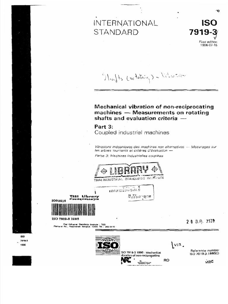 Iso 7919-3 - 1996 - ENG | PDF