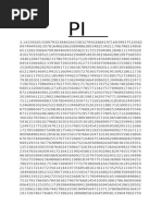 First 100,000 Digits of Pi | PDF | Pi