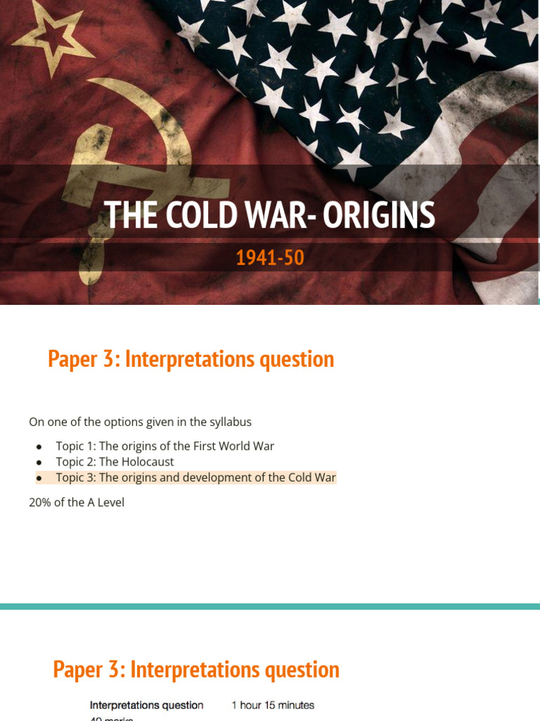 The Cold War Origins | PDF