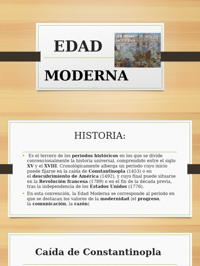 Edad Moderna | PDF