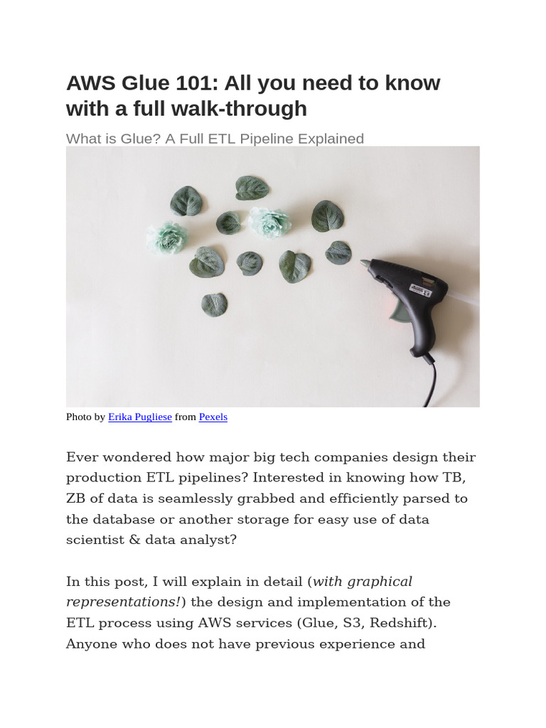 AWS Glue 101 | PDF