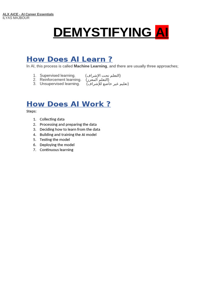 Demystifying Ai Pdf