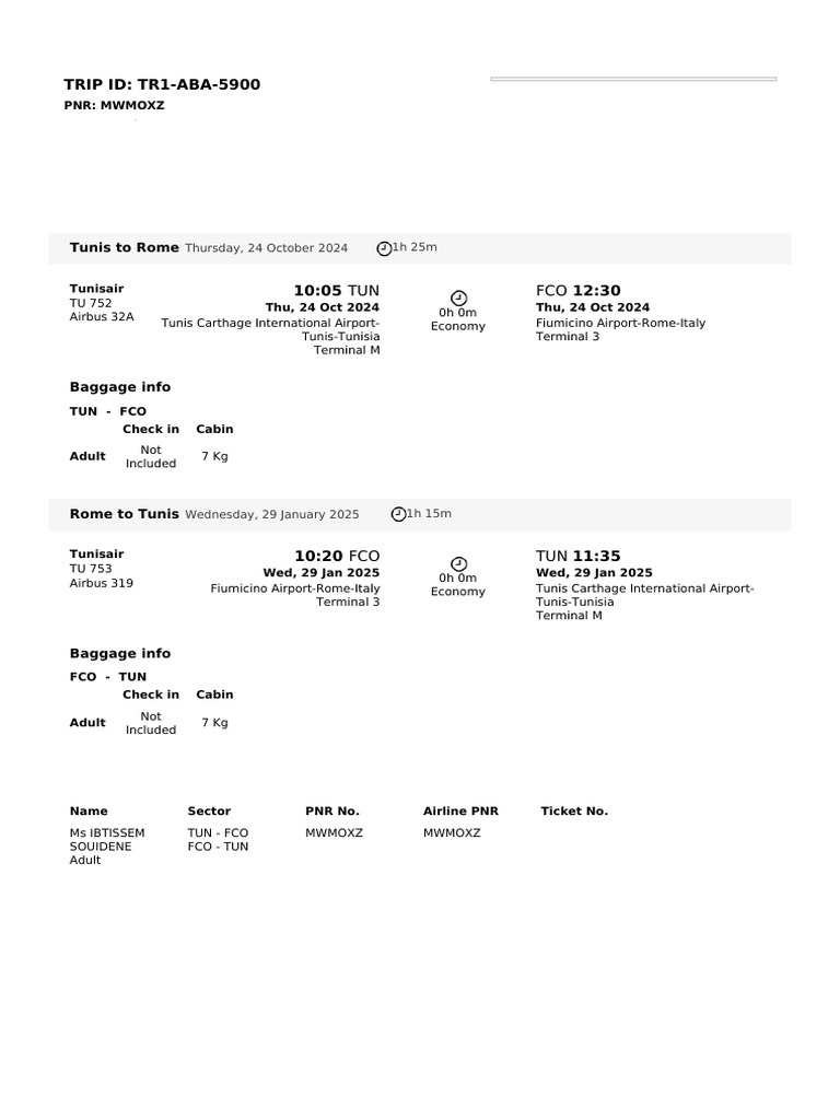 Billet Ibtissem | PDF