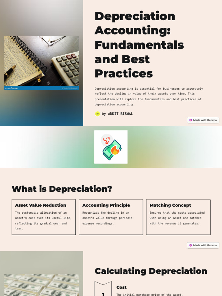 Depreciation Accounting Fundamentals and Best Practices | PDF