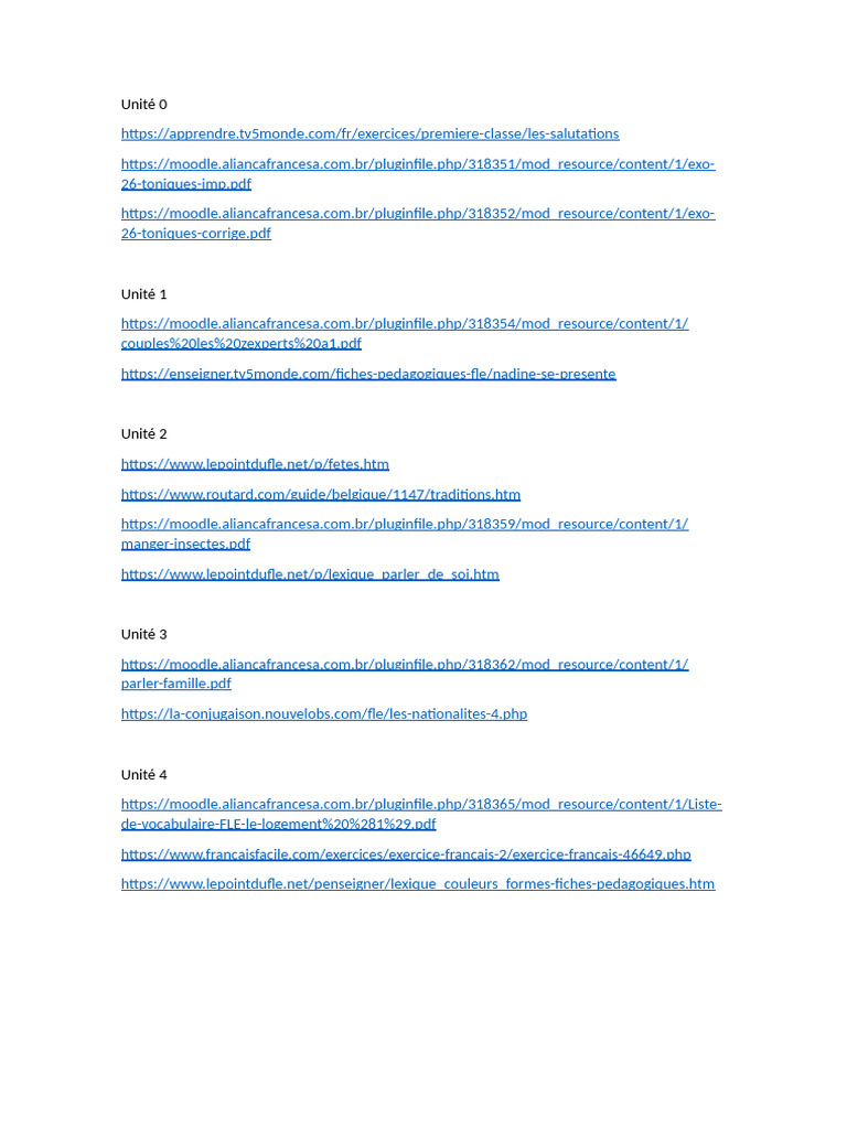 Links - Activités Comp - Communication | PDF