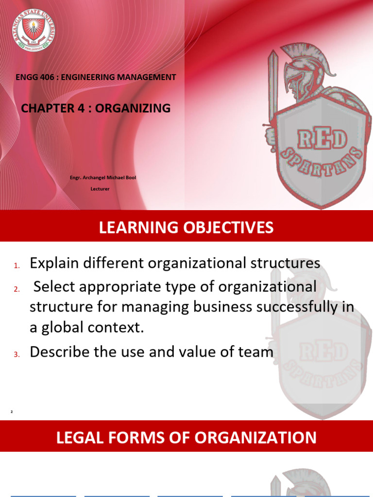 Engg 406 Chapter 4 Organizing | PDF