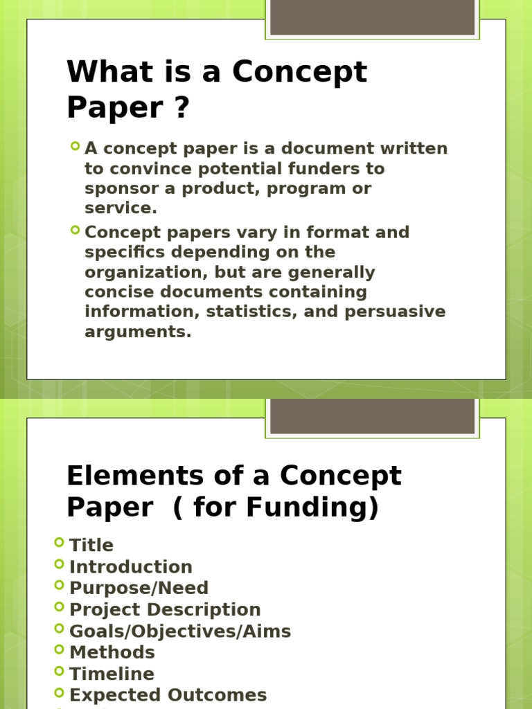 Concept Paper Template | PDF