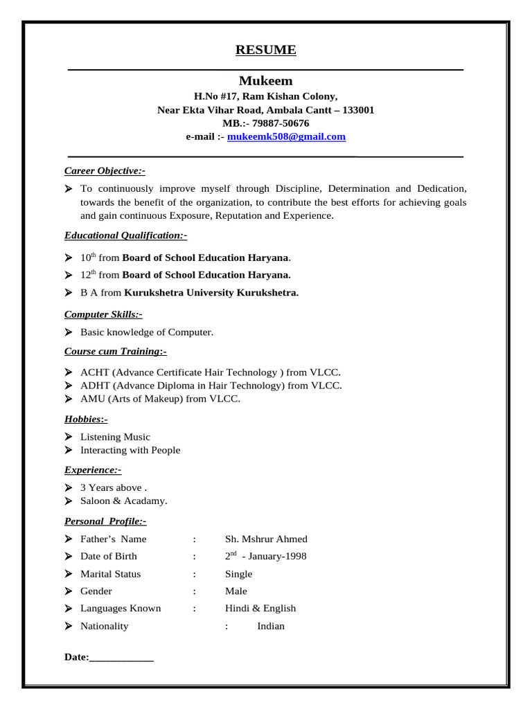 Mukeem 1 | PDF | Career & Growth